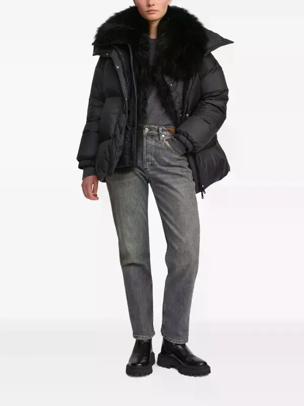 YVES SALOMON Lambswool-trim Puffer Jacket