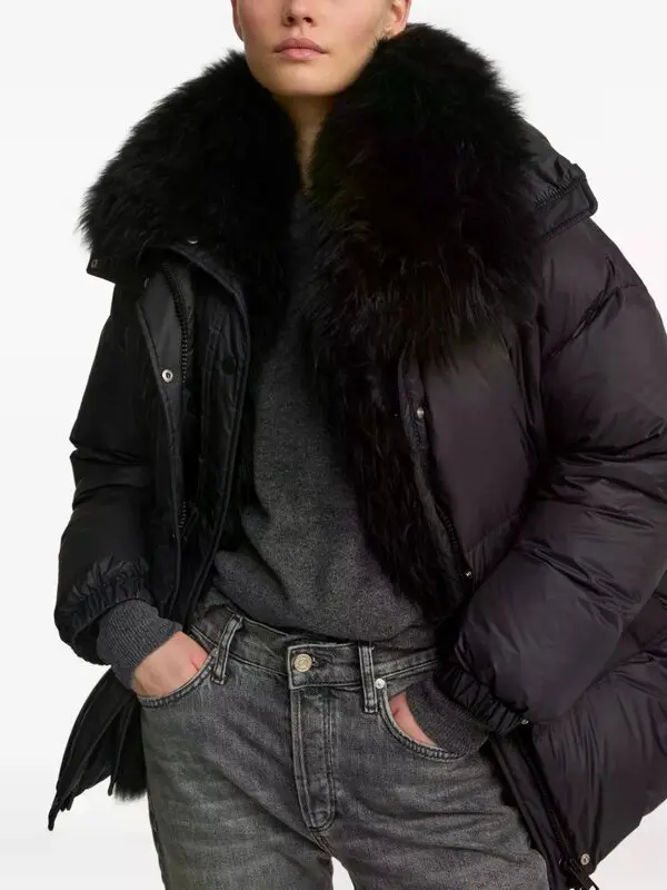 YVES SALOMON Lambswool-trim Puffer Jacket