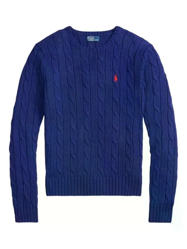 Polo Ralph Lauren Cable-knit Crewneck Sweater - Blue