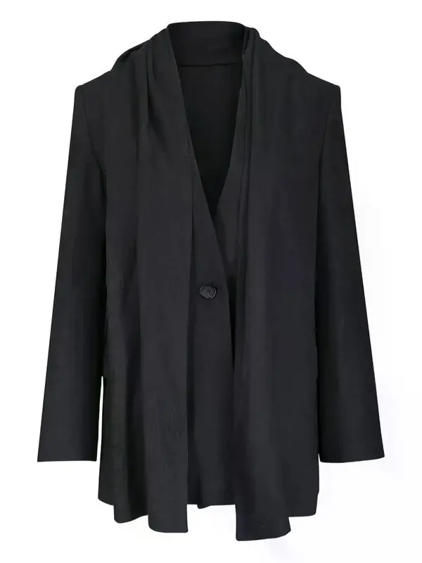 TOTEME Scarf-detail Single-breasted Blazer - Grey