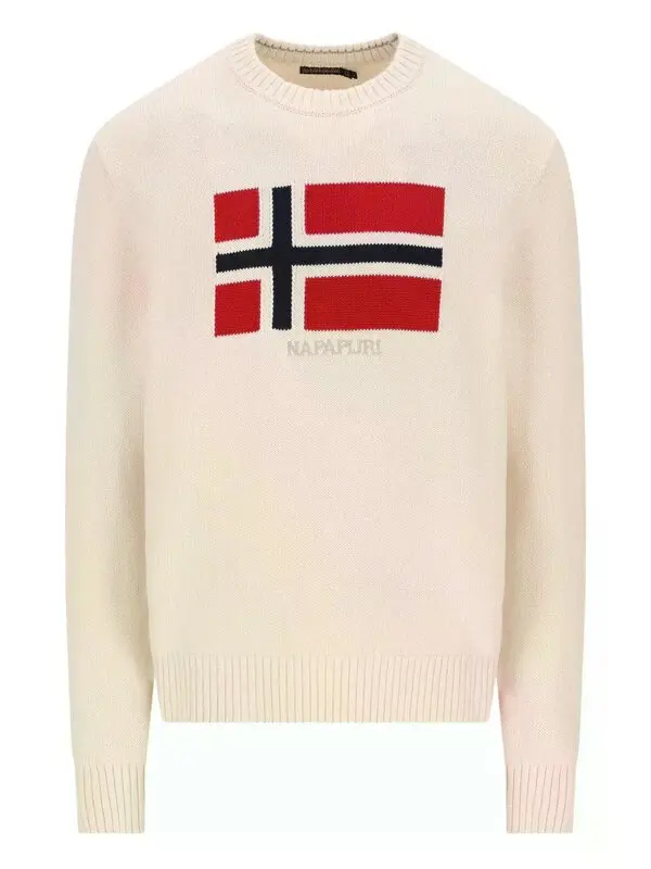 NAPAPIJRI Flag-embellishment Sweater - Neutrals