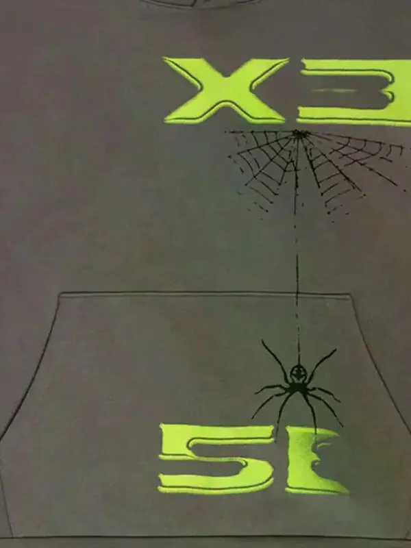 SP5DER Spider-web-print Hoodie