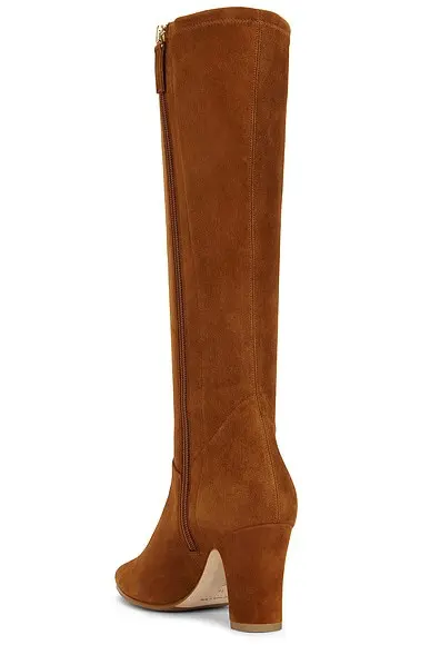 Manolo Blahnik Pitana 70 Suede Boot - Medium Brown
