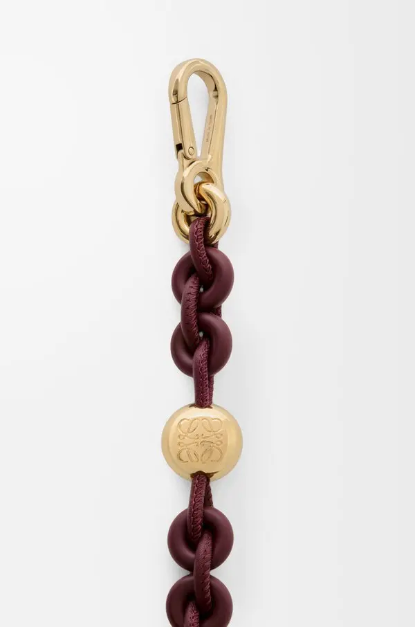 Loewe Donut Chain Strap - Dark Burgundy
