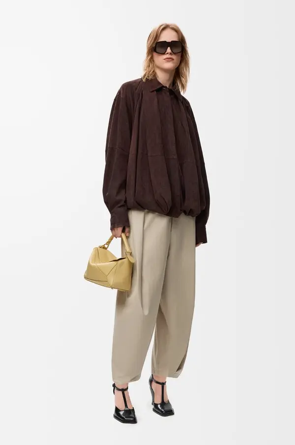 Loewe Draped Suede Shirt