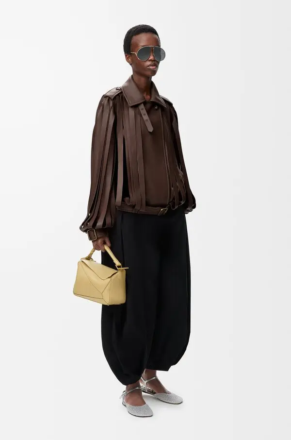 Loewe Jacket In Nappa Lambskin - Brown