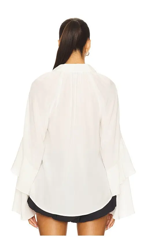 Veronica Beard Demaris Blouse - Dove