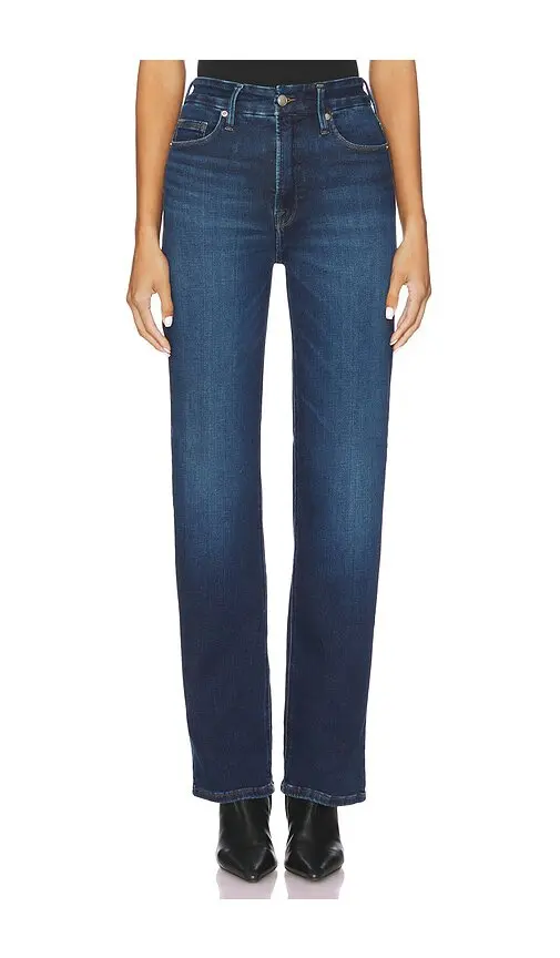 Good American Soft Tech Good True Straight Jeans - Indigo572
