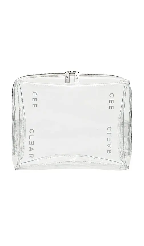 CEE CLEAR Large Cosmetic Case - Clear