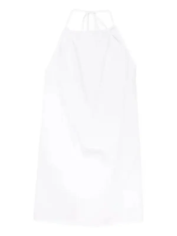 JAMES PERSE Poplin Halterneck Dress - White