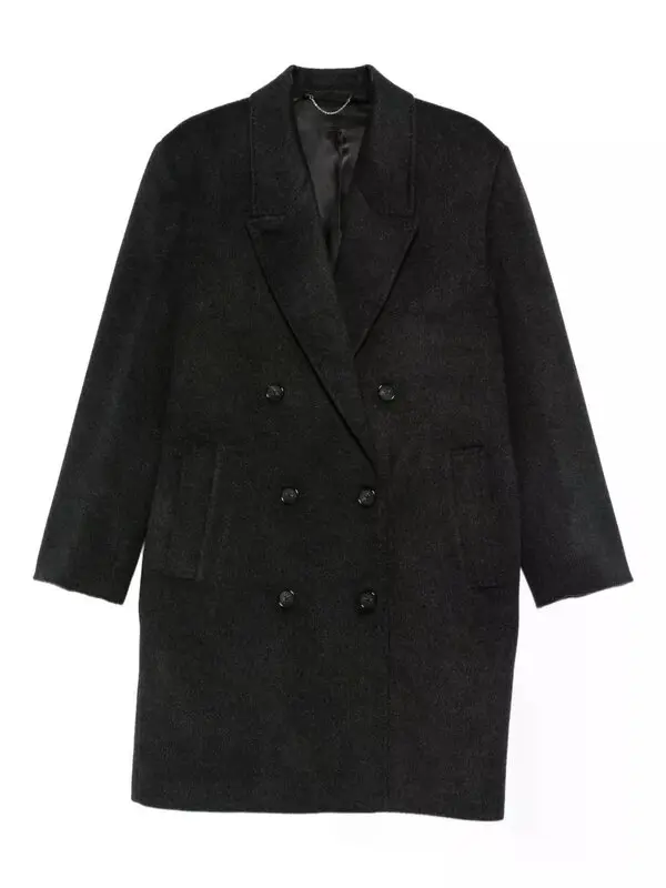 TOTEME Double-breasted Cashmere Coat - Grey