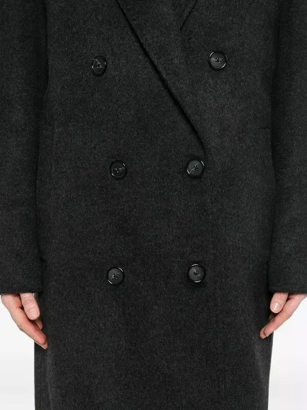 TOTEME Double-breasted Cashmere Coat - Grey