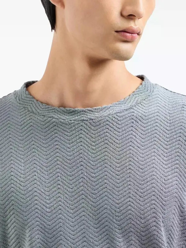 Giorgio Armani Zigzag Embroidered Sweater