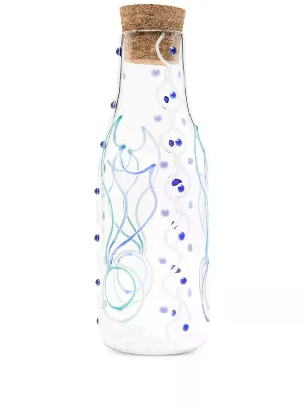 Emilio Pucci Cork-lid Glass Bottle - White