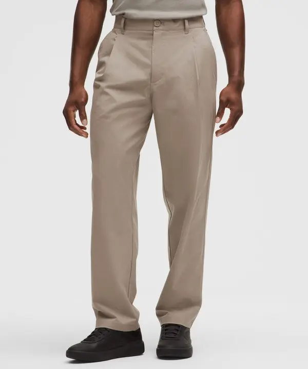 Lululemon Classic Fit Pleated Trouser - Warm Ash Grey