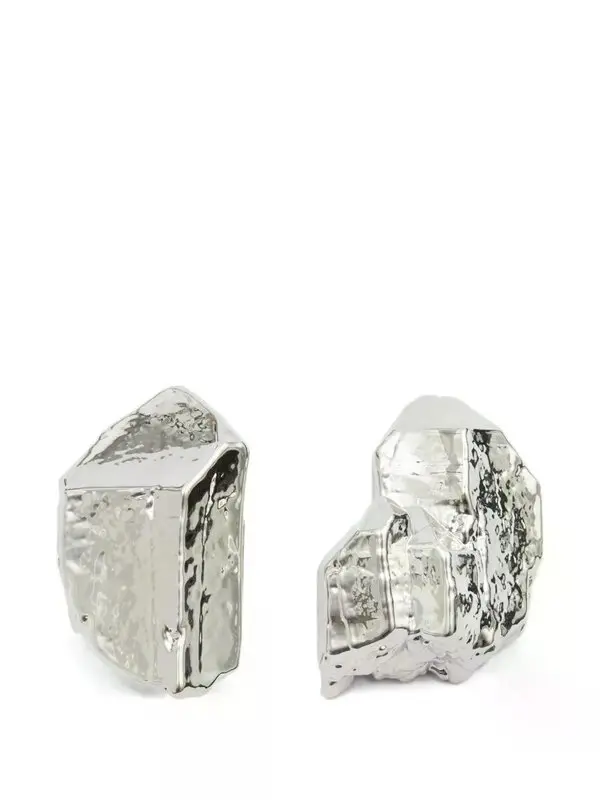 MAISON MARGIELA Rock-shaped Earrings - Silver