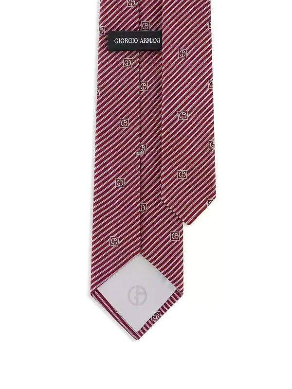 Giorgio Armani Striped Silk Neck Tie