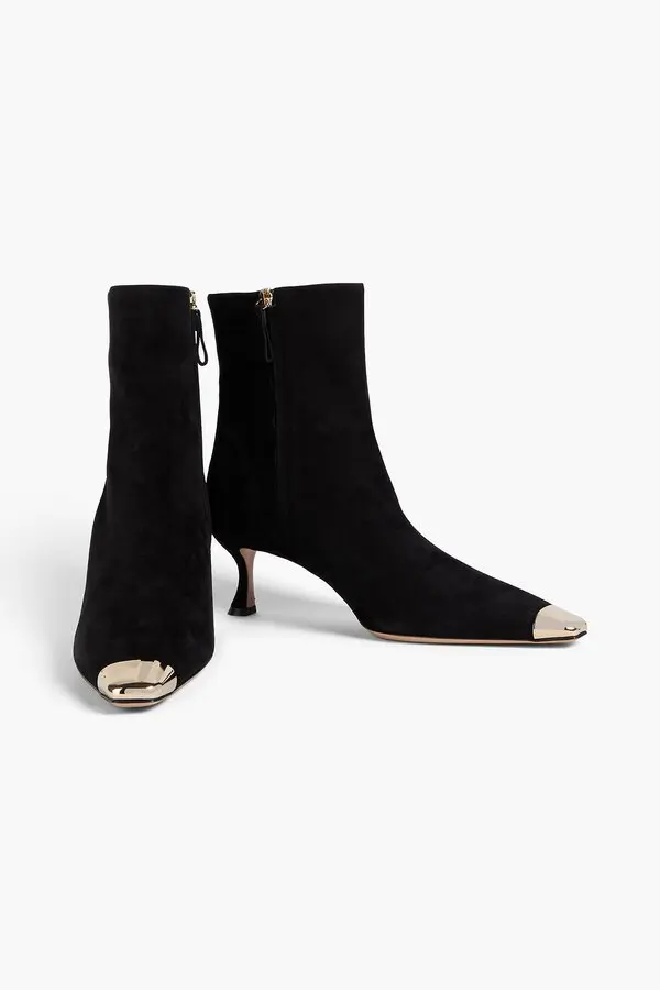 ALEXANDRE BIRMAN Olivia 60 Embellished Suede Ankle Boots