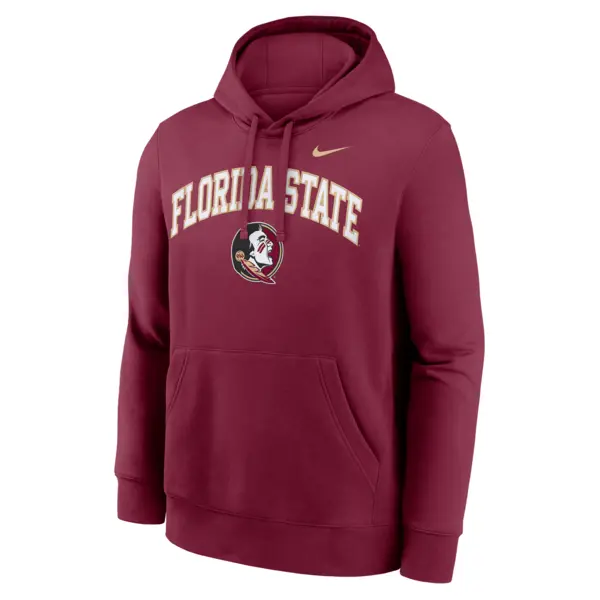 Nike Florida State Arch College Pullover Hoodie - Red