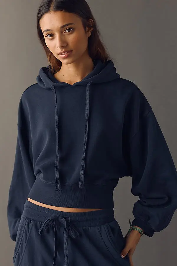 DAILY PRACTICE BY ANTHROPOLOGIE Daily Practice Drawstring Hoodie - Naval Academy