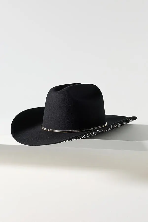 San Diego Hat Wilson Studded Rancher - Black