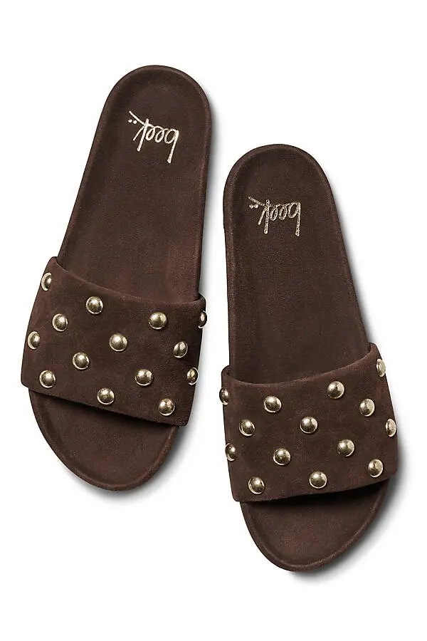 Beek Gallito Studded Slide Sandals - Brown