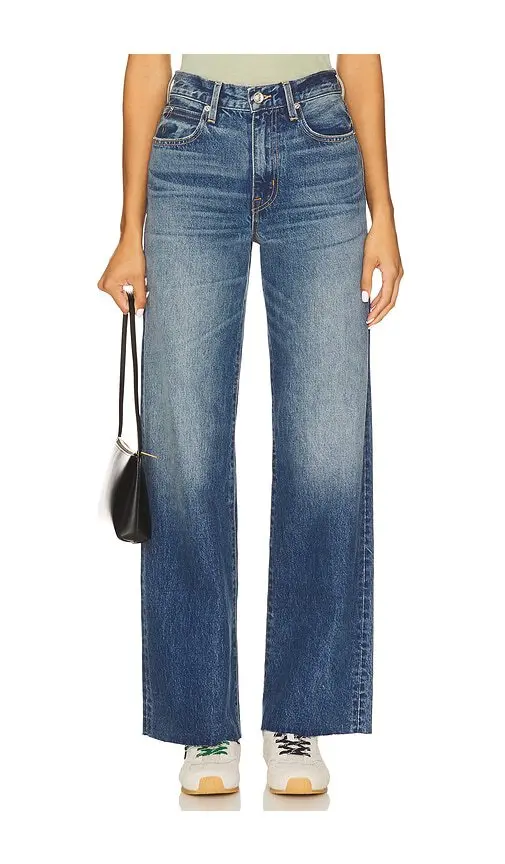 SLVRLAKE Grace Wide Leg Jeans - Blue