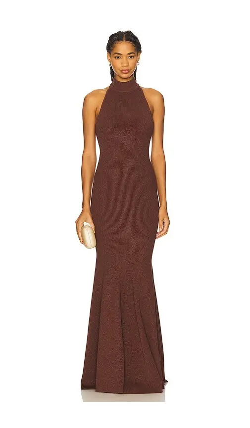Retrofete Kimbra Knit Maxi Dress - Brown