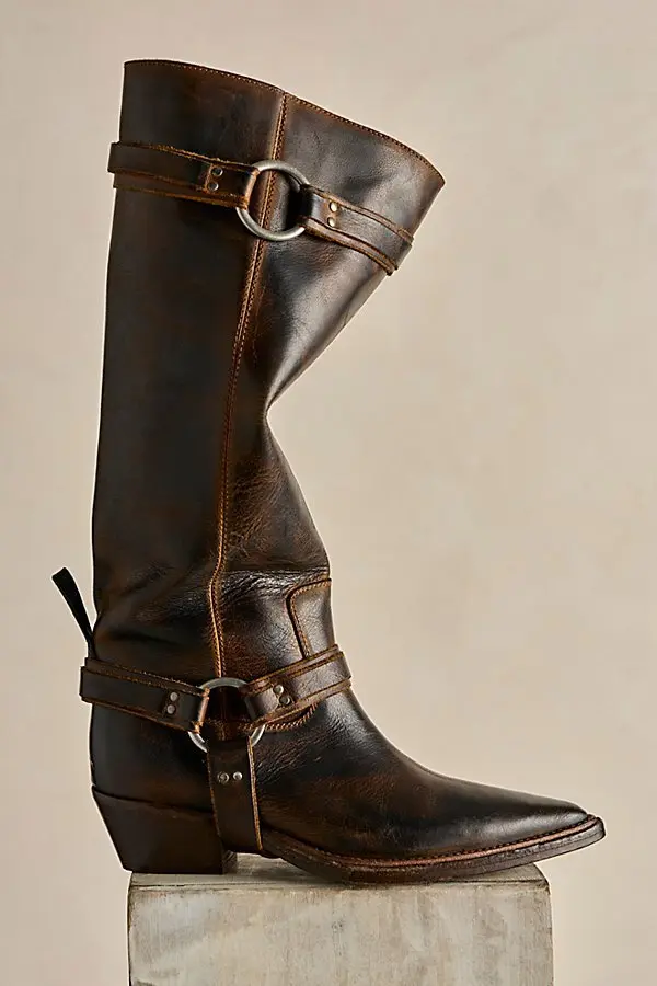 Free People We The Free Ashland Harness Boots - Rustic Brown