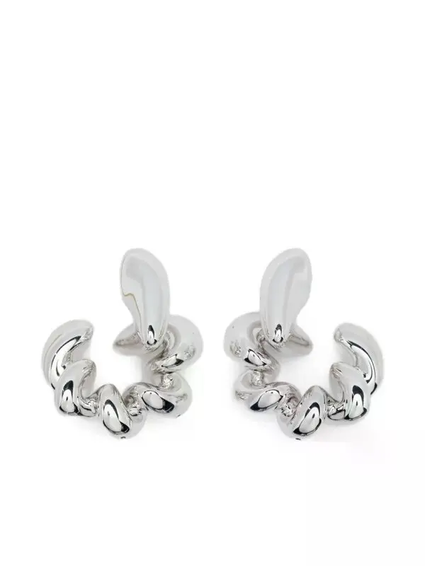 MARIA BLACK Coil Inverted Earrings - Silver