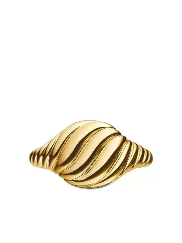David Yurman 18k Yellow Mini Cable Ring - Gold
