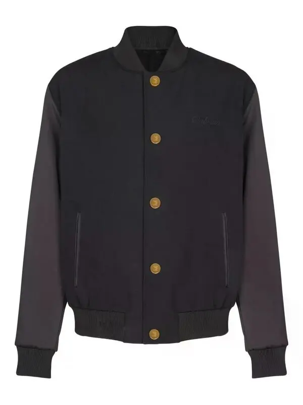 Balmain Satin-sleeved Wool Jacket