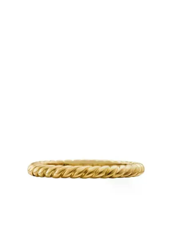 David Yurman 18k Yellow Cable Ring - Gold