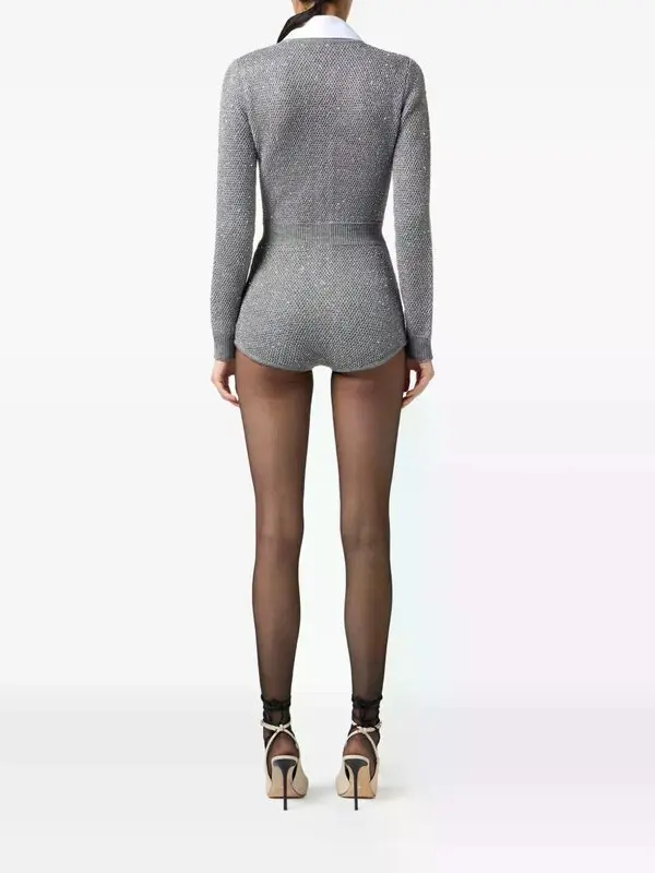 Elisabetta Franchi Sequin-embellished Knitted Jumpsuit