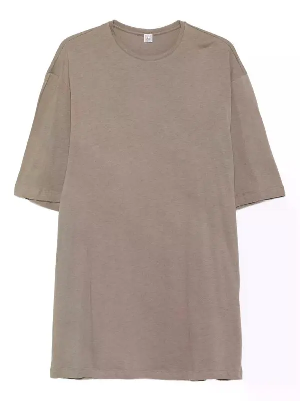 TOTEME Short Sleeve T-shirt Dress - Neutrals