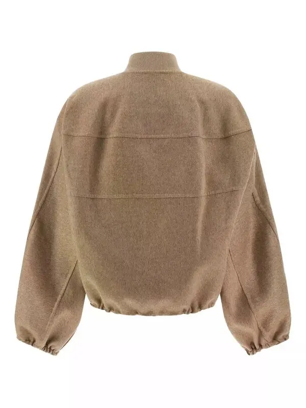 Fabiana Filippi Cashmere Zip-front Bomber Jacket