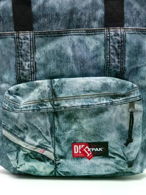Eastpak X Diesel Denim-Effect Tote Bag In Blue - 35% Off
