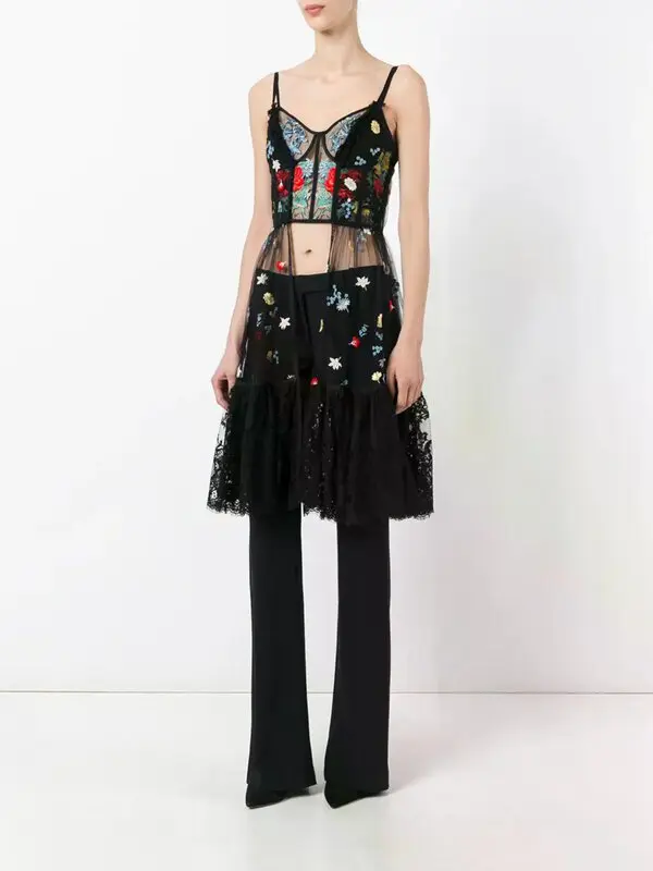 Alexander McQueen Embroidered Sheet Midi Dress