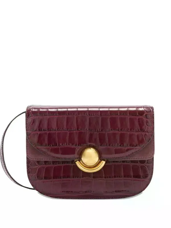 Furla Sfera Crocodile-embossed Dome Satchel