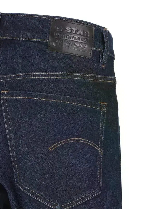 G-star Raw Logo-patch Straight-leg Jeans