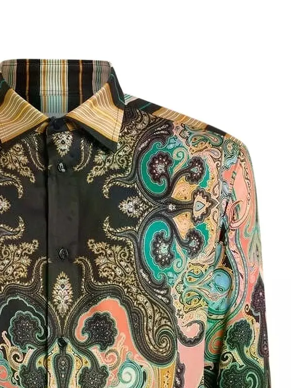 Etro Paisley-print Striped Shirt