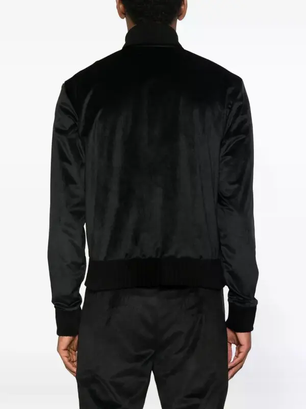 Amiri Velour Zip-up Jacket