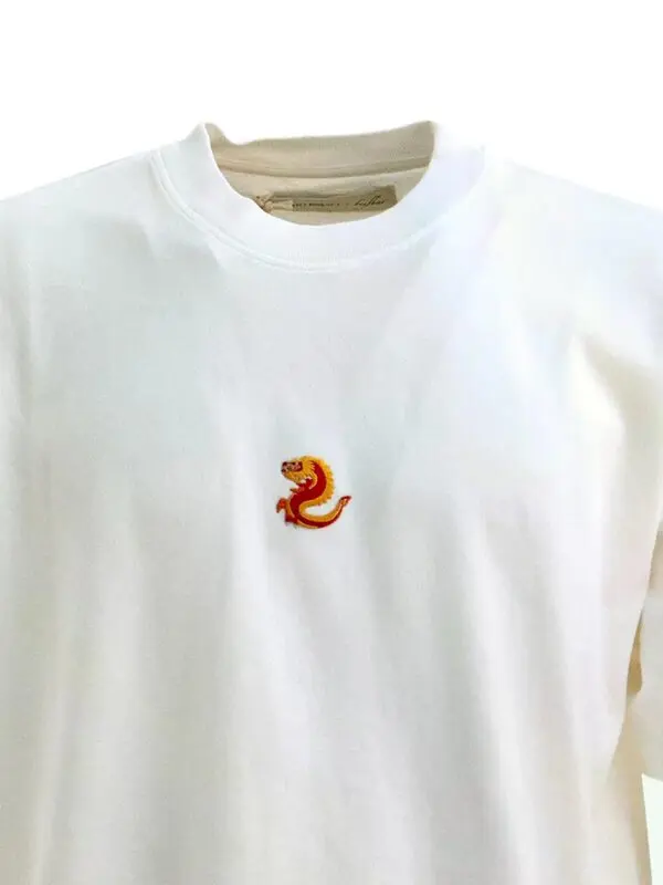 ALBERTO BRESCI Embroidered-dragon T-shirt
