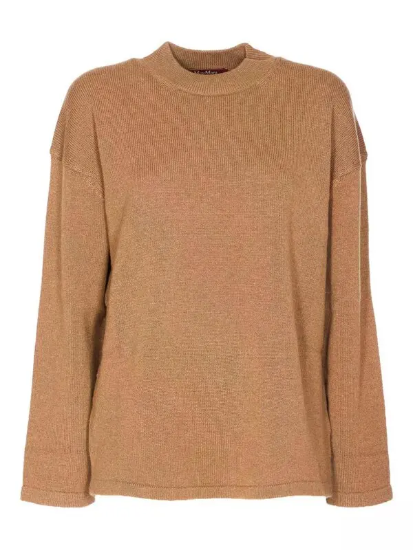 Max Mara Crewneck Side-split Sweater