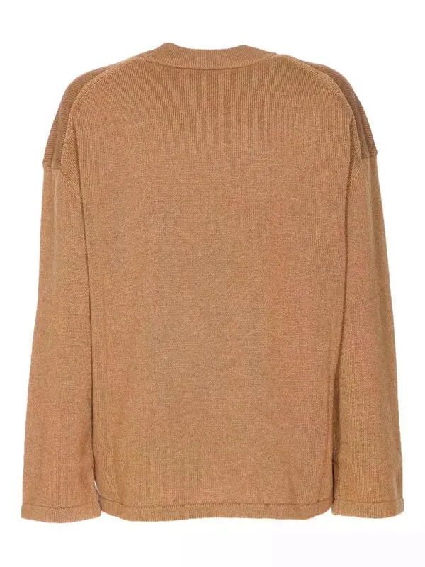 Max Mara Crewneck Side-split Sweater