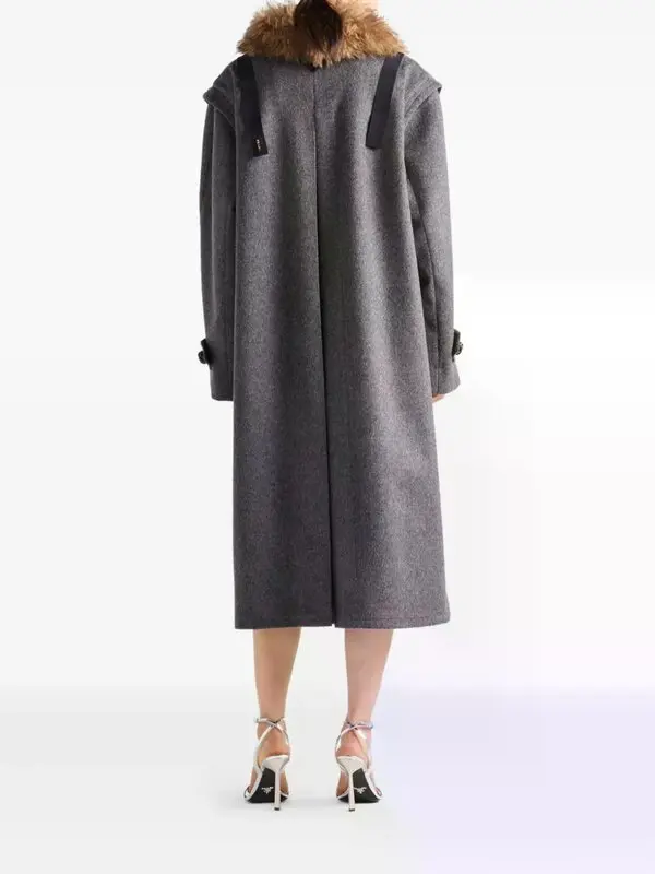 Prada Single-breasted Overcoat - Grey