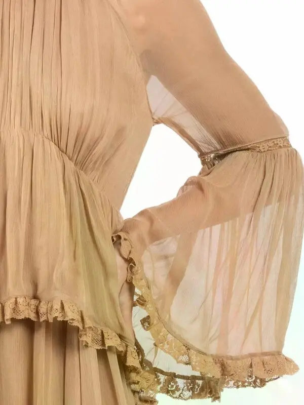 Zimmermann Hypnotic Asymmetric-hem Midi Dress