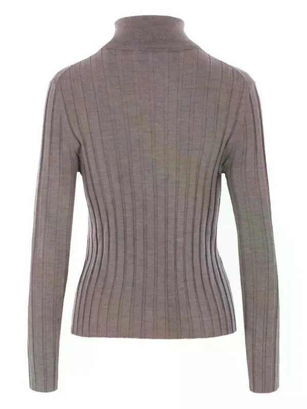 ALLUDE Ribbed Turtleneck Sweater