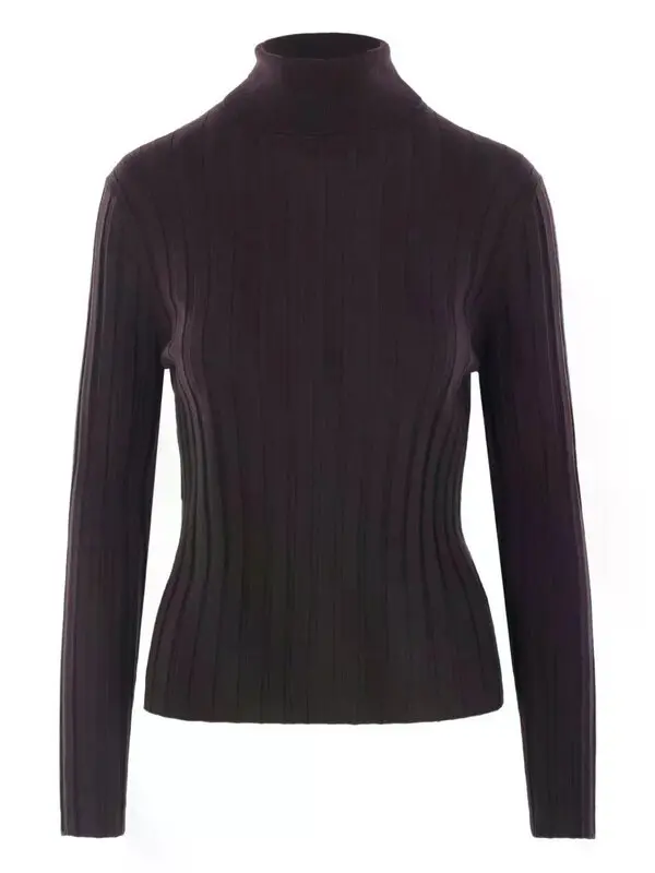 ALLUDE Ribbed Turtleneck Sweater
