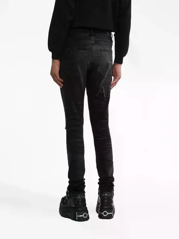 Amiri Crystal-embellished Skinny Jeans
